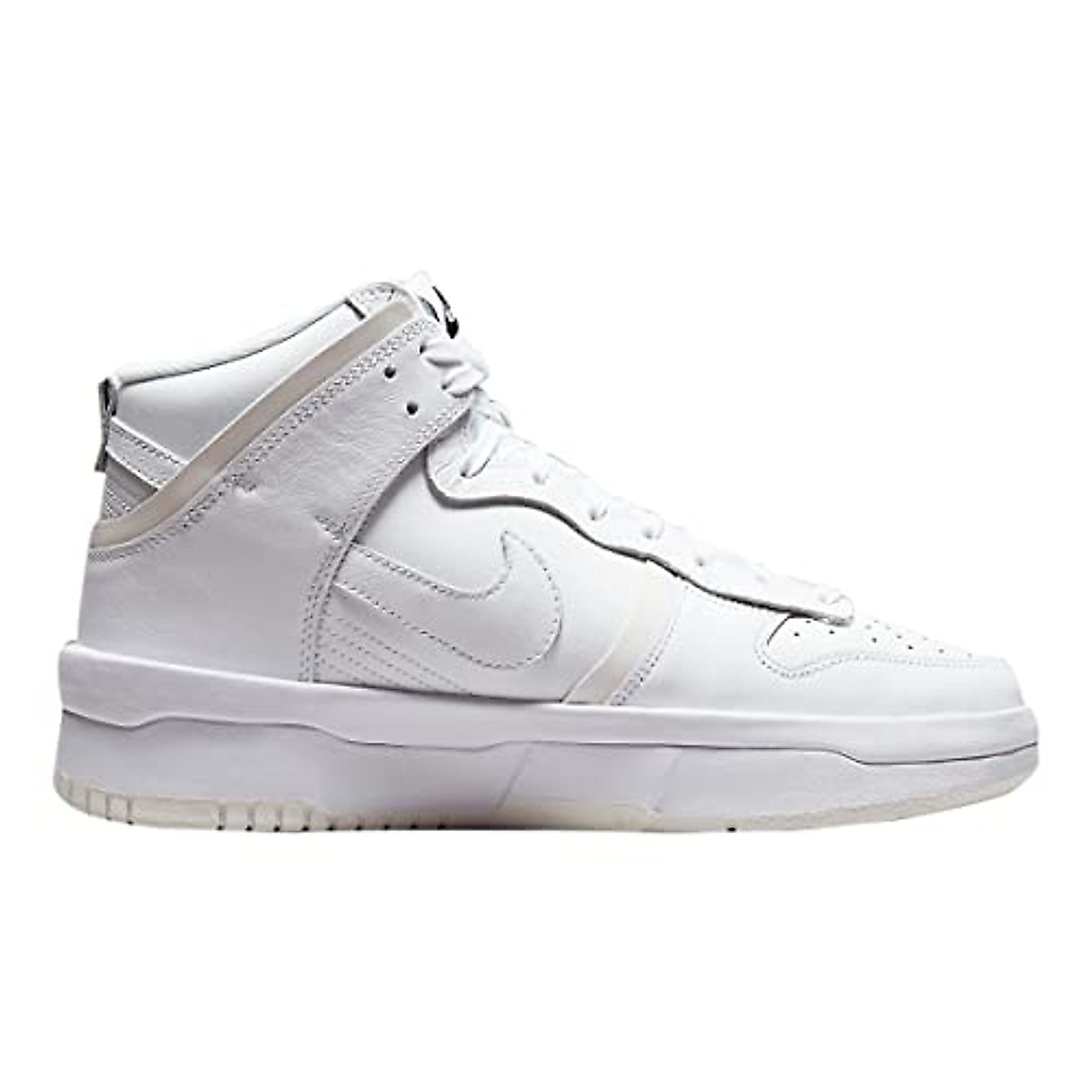 Nike Women's Dunk High Up Summit White/White-Sail-Black (DH3718 100) - 10