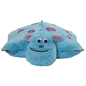 Pillow Pets Monsters Inc 16" Sulley Stuffed Animal, Disney Monsters University Plush Toy, Blue