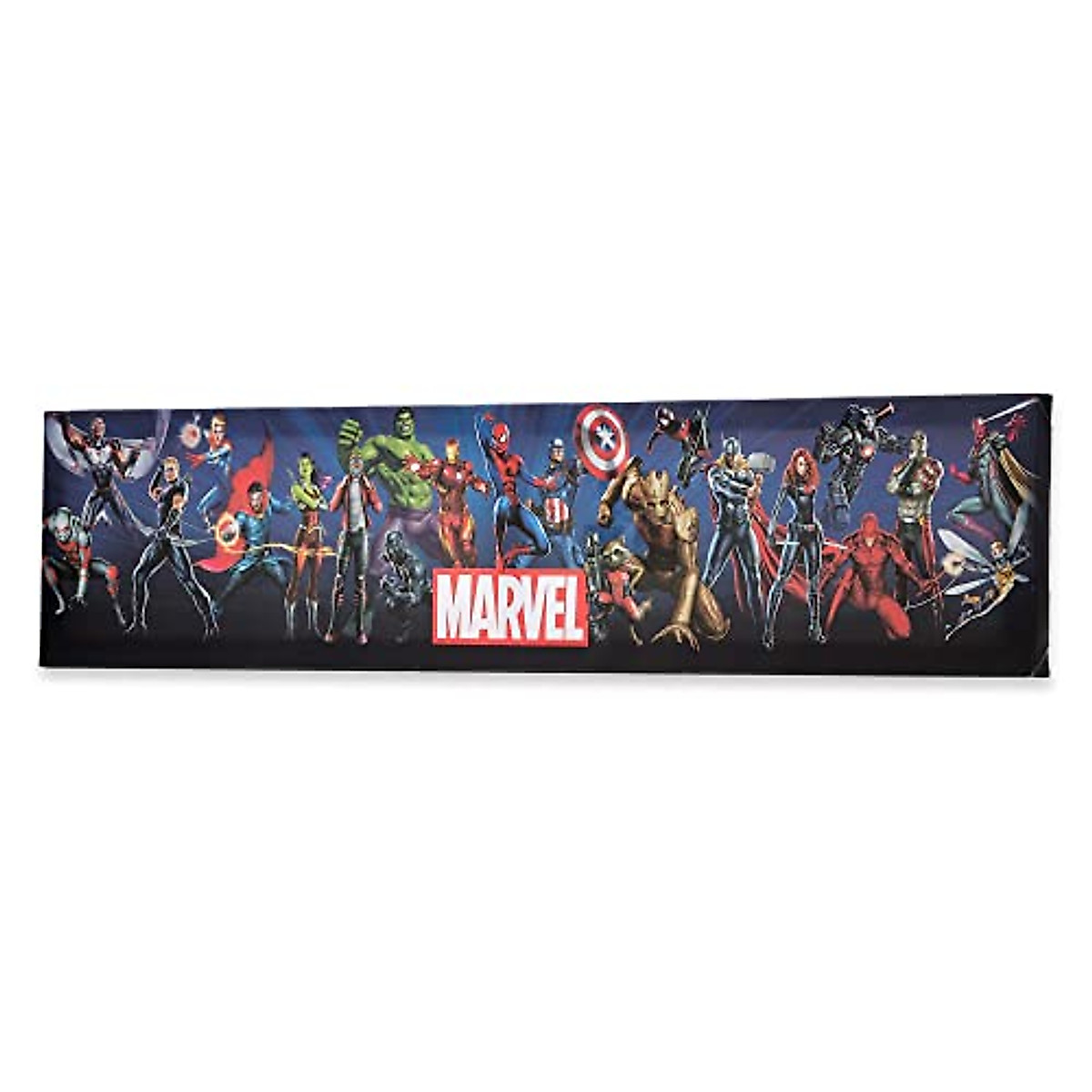 Open Road Brands Marvel Gallery Wrapped Canvas Wall Decor - Large Superhero Picture Featuring Marvel Characters for Man Cave, Bedroom or Movie Room
