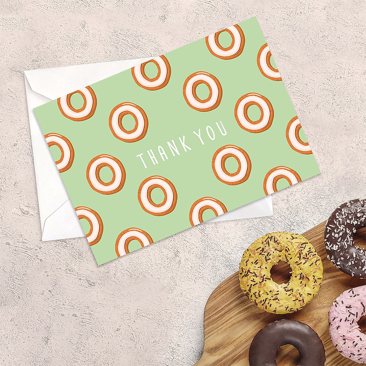 easykart labels 20 Thank You Cards with Envelopes, Premium Gold Foil Print, Blue Floral Thank You Cards for Baby Shower, Wedding, Bridal Shower, Small Business, 4”x 5.5” Folded, Blank Inside