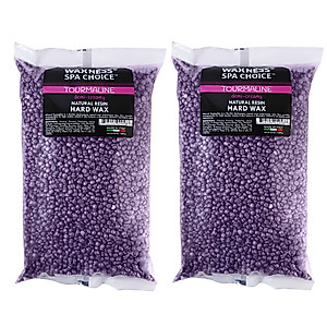 Waxness Spa Choice Tourmaline Demi Creamy Hard Wax Beads 2.2 lb / 1 kg Pack of 2