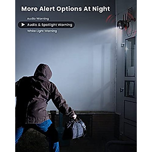 ieGeek 2K Security Camera Wireless Outdoor, 2.4G WiFi 360° View Pan Tilt Strobe Light/ Spotlight Home Security System with Motion Detection and Siren, 2 Way Talk, IP65, 3MP Night Vision