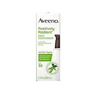 2 Pack - Aveeno Positively Radiant Daily Face Moisturizer SPF 30, 2.3 Fl. Oz.