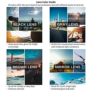 J+S Premium Military Style Classic Aviator Sunglasses, Polarized, 100% UV protection for Men Women (Large Frame - Silver Frame/Black Lens)…