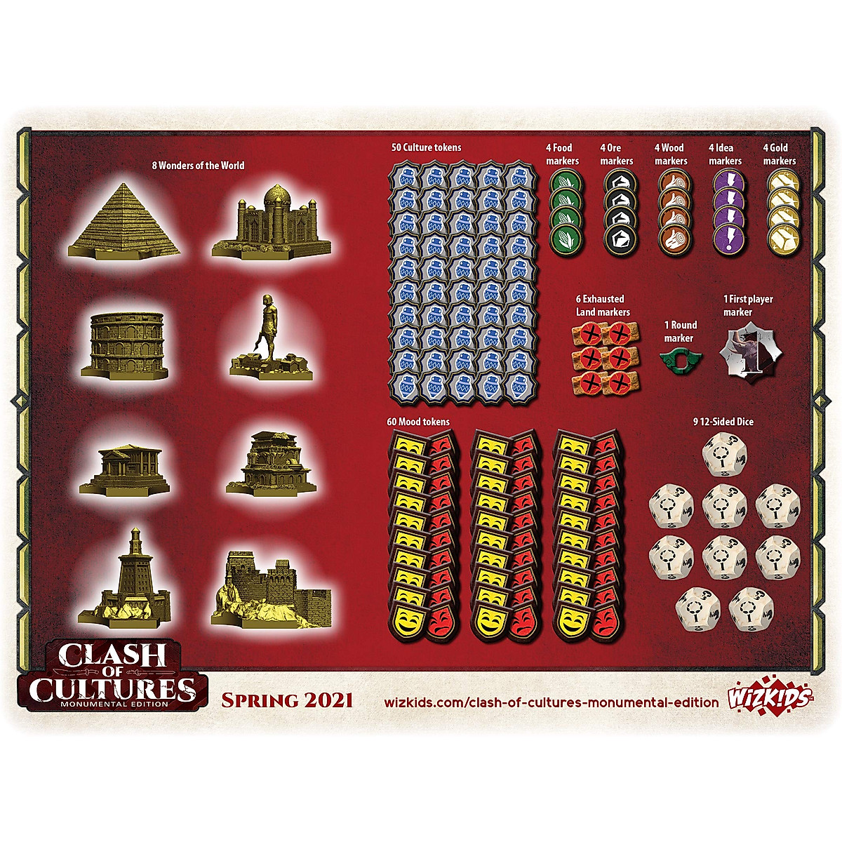 Clash of Cultures: Monumental Edition | Board Game WizKids - New Edition