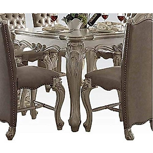 ACME FURNITURE Versailles Counter Height Table - 61150 - Bone White