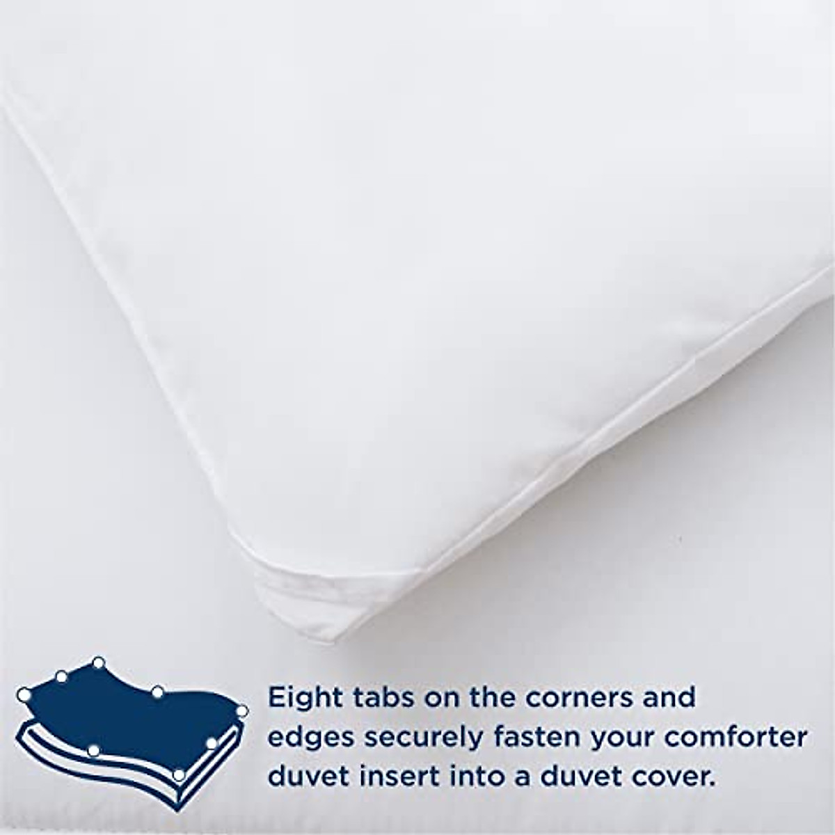 Bedsure King Comforter Duvet Insert - Down Alternative White Comforter King Size, Quilted All Season Duvet Insert King Size with Corner Tabs
