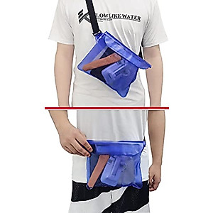 NIUTRIP Waterproof Phone Bag, Waterproof Pouch,Universal Dry Bag, Fanny Pack With Adjustable Waist Strap Senstive Screen Touch for Swimming, Kayaking, Boating, Beach Accessory, 2 Pack