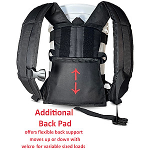 Backpack for 5 Gallon Buckets for Ice Fishing, Picking Apples and Sports
