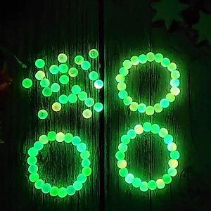 630PCS Glass Beads for Jewelry Making, 24 Color 8mm Glow in the Dark Glass Beads for Bracelets Making Gemstone Loose Spacer Beads for DIY Craft Friendship Bracelets Necklace Earring (8MM-Glowing)