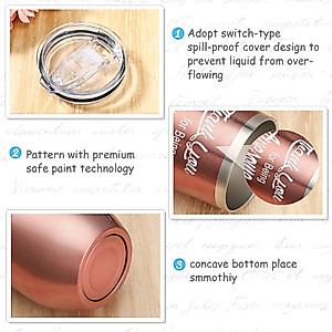 Thank You Gifts Thank You for Being Awesome Wine Tumbler Employee Appreciation Gifts Thank You Gift for Women Men Coworkers Friend Stainless Steel Insulated Tumbler with Straw (Fresh Color, 32 Pcs)