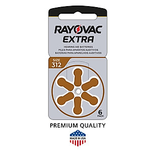 Rayovac Extra Advanced, size 312 Hearing Aid Battery (pack 60 pcs)