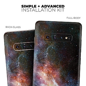DesignSkinz Multicolored Space Explosion Protective Vinyl Decal Wrap Skin Cover Compatible with The Samsung Galaxy S20 (Screen Trim & Back Glass Skin)