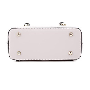 EVVE Faux Leather Small Fashion Backpack Purses For Women Girls Mini Daypack with Matching Wallet | Off white