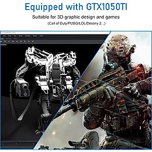 PARTAKER Mini Gaming PC,Desktop Computer,Powerful Mini PC with Core i9 10900F Octa Core Processor, 64GB DDR4 1TB SSD, GTX1050Ti, 4K, Dual Monitor Capable, Win10 Pro