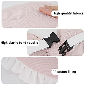 WLLYXUS Cute Bow Shaped Pillows Bow Lace Pillow Lumbar Pillow Home Decorative Bowknot Throw Pillow Cushion for Sofa Couch Bed Living Room Bedroom (White)