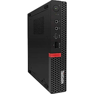Lenovo ThinkCentre M720q 10T7008CUS Desktop Computer - Intel Core i7 8th Gen i7-8700T 2.40 GHz - 16 GB RAM DDR4 SDRAM - 256 GB SSD - Tiny - Raven Black (Renewed)