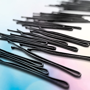 Conair Bobby Hair Pins, Black Bobby Pins in Storage Tub, 500 Pack