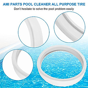 Fits for Polaris Tires 280, 360, 180, 380 Wheel Parts - Fits for Polaris Pool Cleaner All Purpose Tires C10 C-10 (6 Pack)