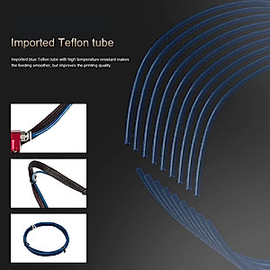 Calorbot Bowden Tubing, PTFE Tube XS Series 2 Meters for 1.75mm Filament 3D Printer Teflon Tubes Low Friction Compatible with All 1.75mm PLA ABS 3D Printer Printing（2 x1 Meter）
