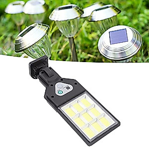 FTVOGUE 3000LM LED Solar Street Lights 9COB Body Sensing IP65 Waterproof Outdoor Street Lamp for Courtyard Yard Pathway Garden