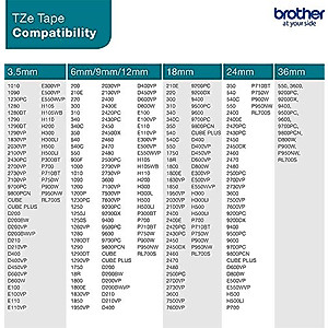 Brother TZe-FX241 Labelling Tape Cassette, Black on White, 18mm (W) x 8M (L), Flexible ID, Brother Genuine Supplies