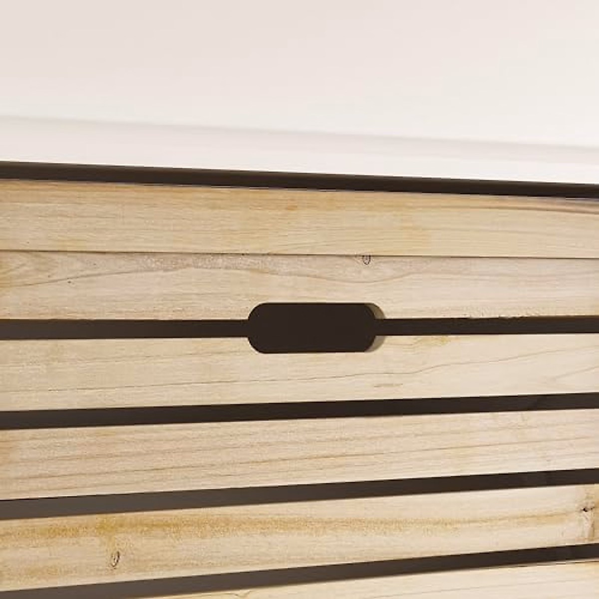 FAMAPY Tall Shoe Storage Cabinet with 4 Flip Drawers, Narrow Shoe Cabinet for Entryway, Shoe Storage for Hallway Light Brown and White (21.7”W x 9.8”D x 61”H)