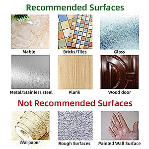 SUNDOKI Large Adhesive Wall Hooks 33LB(Max), Self Adhesive Hooks Removable Nail-Free Transparent Waterproof Hooks for Hanging Bathroom Kitchen & Home Utilities(10 Pack)