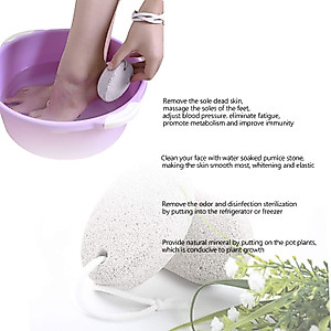 Natural Pumice Stone for Feet 2 PCS, PHOGARY Lava Pedicure Tools Hard Skin Callus Remover for Feet and Hands - Natural Foot File Exfoliation to Remove Dead Skin