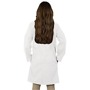 HEEDFIT Premium Quality Unisex Lab Coat, Comfortable Poly-Cotton Professional Lab Coats for Doctors WHITE S