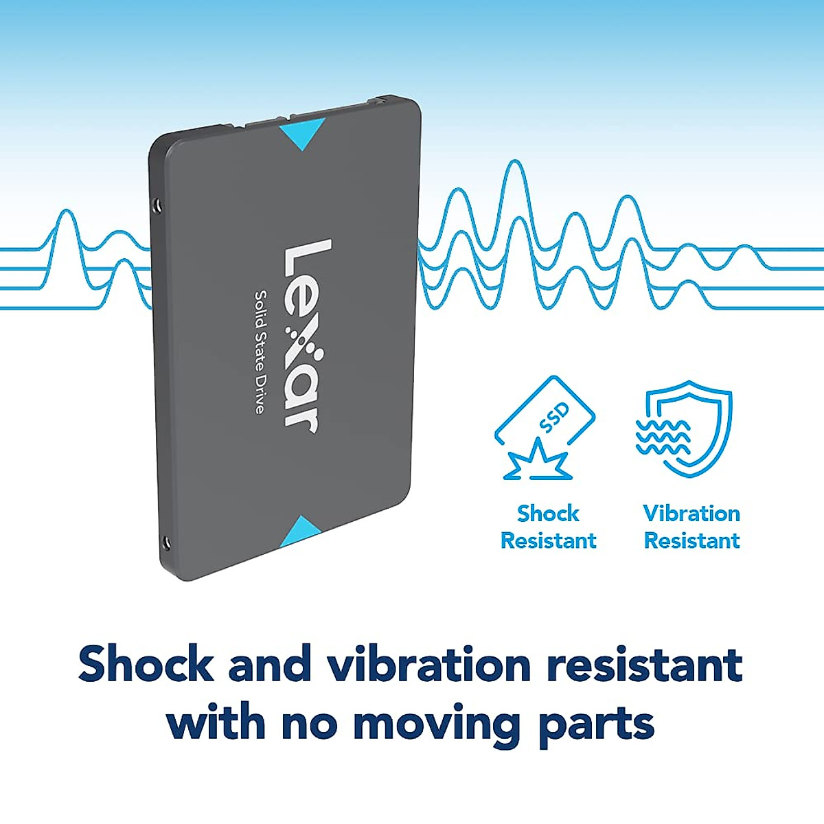 Lexar 960GB NQ100 SSD 2.5” SATA III Internal Solid State Drive, Up to 550MB/s Read, Gray (LNQ100X960G-RNNNU)