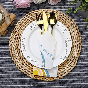 Fulmoon 100 Pcs Here Comes The Son Baby Shower Decorations Napkins Disposable Rainbow Paper Napkins Cocktail Party Napkins Boho Party Decorations for Boys Kids Birthday Supplies