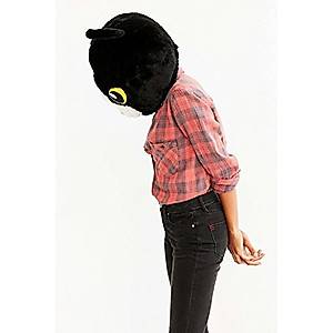 Clever Idiots Inc Animal Head Mask - Plush Costume for Halloween Parties & Cosplay (Cat)