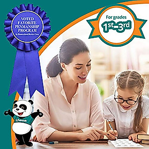 Back to school complete set 5 Pack Channie’s Visual Math, Handwriting, and Cursive Grades 1st – 3rd, Size 8.5” x 11” With FREE Alphabet Card