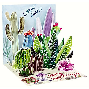 3D Pop Up Birthday card - CACTI