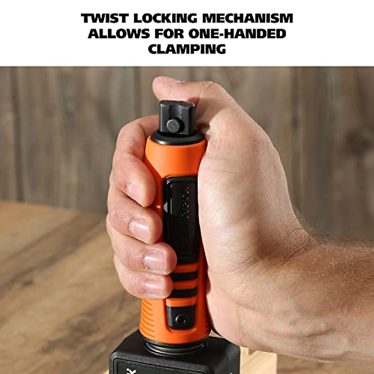 GreatNeck 74292 18 Inch Precision Bar Clamps, Sliding Bar Clamp, Carpenter Clamp, Wood Clamps for Woodworking, Twist Locking Mechanism, 2 Pack