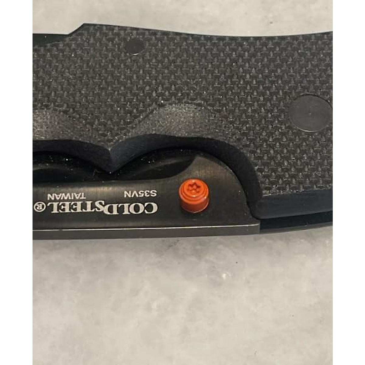 Orange Titanium Thumb Stud W/Stainless Torx Screws For Cold Steel Recon 1 Knife