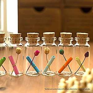 Magic Season Decorative Glass Bottles (24 Pcs / 0.33 fl oz.)