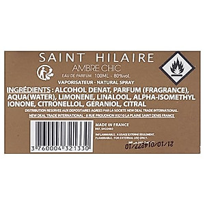 Saint Hilaire Ambre Chic EDP Spray Men 3.4 oz
