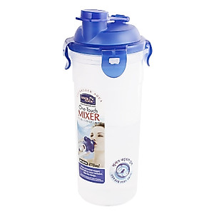 Lock&Lock 16-Fluid Ounce One Touch Round Food Container with Mixer, Tall, 1.9-Cup