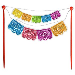 Mexican Fiesta Picado Banner Cake Topper