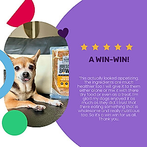 I and love and you Irresist-a-Bowls Freeze Dried Dog Food - Chicken + Duck- Prebiotics, Grain Free, Filler Free, Meal Enchancer, 9oz Pouch, 4pk