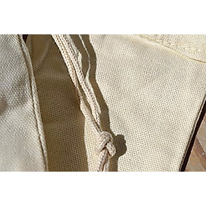 REUSABLE ECO FRIENDLY 3X5 INCHES COTTON CANVAS DOUBLE DRAWSTRING MUSLIN BAGS (Natural color) (200)
