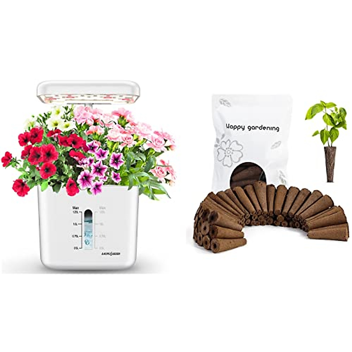 Ahopegarden Indoor Garden Hydroponic Growing System with 60pcs Grow Sponge Replacement