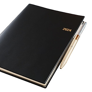 Nippon Management Center Noritsu NOLTY Notebook, 2024 A5 Weekly, Monthly Block, Black, 6226 (Begins December 2023)