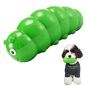 HONGEZEY Dog Toys for Aggressive Chewers, Interactive Squeaky Dog Toys, Indestructible Dog Chew Toy for Training and Cleaning Teeth, Durable Elasticity Dog Toys for Small Medium Large Breed (Green)
