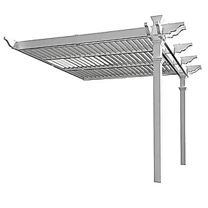 Elysium 12' x 12 'Attached Louvered Pergola