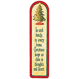 Christmas Greetings Bookmarks Set of 6 - Each Measures 6" Long x 1 1/2" Wide