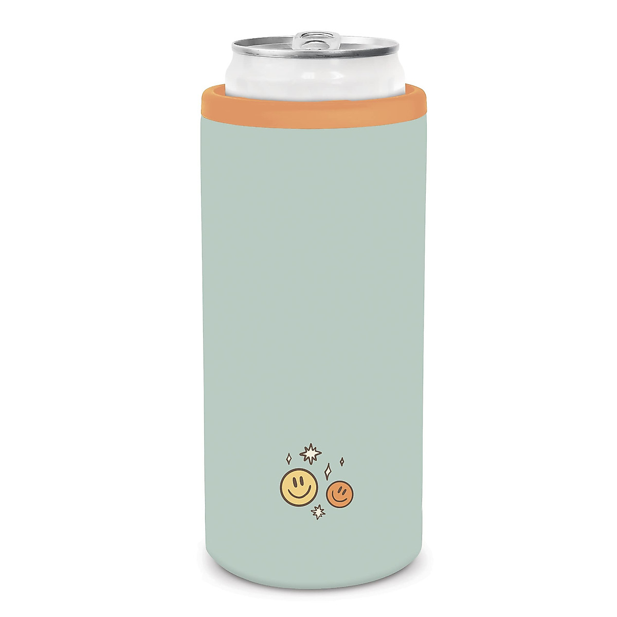 Insulated Stainless Steel Slim-Can Cooler by Studio Oh! - Happiness Potion - 12-Ounce Double-Wall Construction with Full-Color Artwork & Secure Screw-On Lid