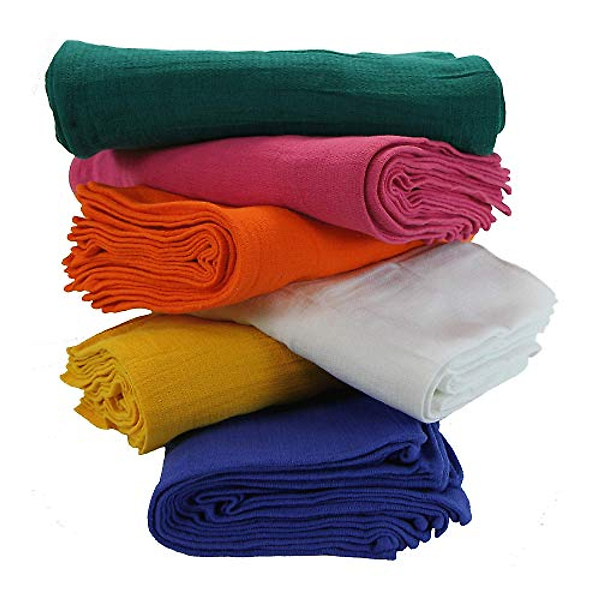 Arkwright Huck Absorbent Cleaning Towels - (Case of 120) Lint Free Auto Detailing Microfiber Cloth Perfect for Windows, Metal, Glass, and Ceramic, 16 x 26, Blue